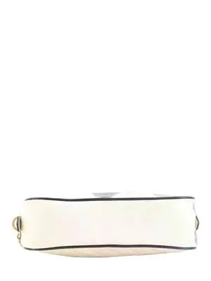 Gucci Gg Marmont Diagonal Quilted Leather Cross Body Bag - White