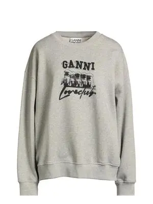 GANNI Ganni Crewneck Sweatshirt Gray
