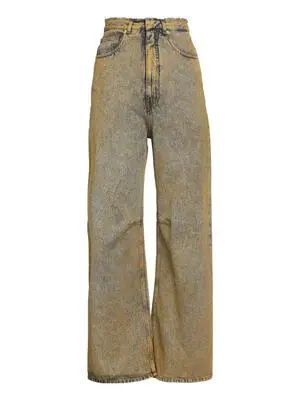 MAISON MARGIELA Minimalist Washed Straight-leg Jeans - Brown