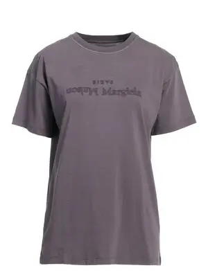 MAISON MARGIELA Solid Color T-shirt - Gray