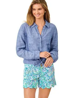 Lilly Pulitzer® 5" Buttercup Knit Short - Blue