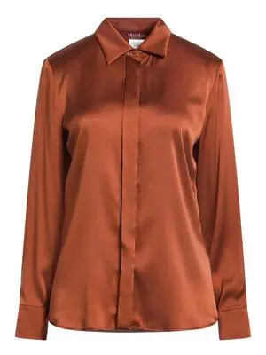 Max Mara Max Mara Satin Shirt Brown
