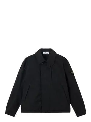 Stone Island Padded Jacket With Anti-drop Finish - Black