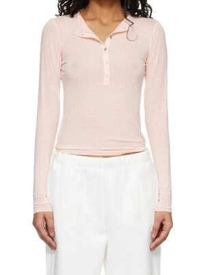SKIMS Translucent Elastic Blouse - Pink