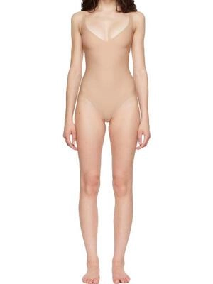 SKIMS Stretch Jersey Bodysuit - Clay