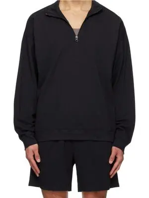 SKIMS SKIMS Half-Zip Sweatshirt Black