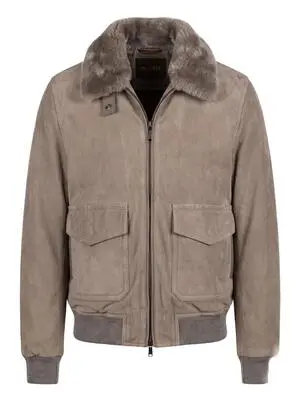 MOORER Moorer Long-Sleeve Leather Jacket