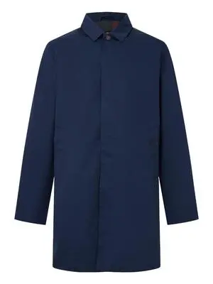 Barbour Single-breasted Mid-length Utility Jacket - Navy