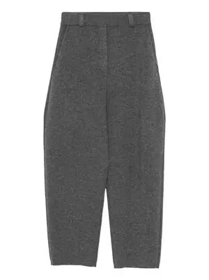 LISA YANG Wrenda Seam-detail Straight-leg Trousers - Graphite Gray