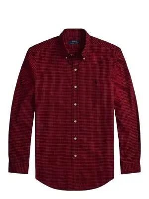 Polo Ralph Lauren Gingham-check Long-sleeve Shirt - Red
