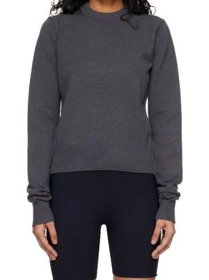 SKIMS Crew Neck Sweater - Black