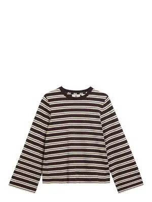 Barbour Striped Long-sleeve Tee - Fig/birch