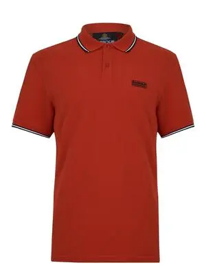 Barbour Tipped Short-sleeve Polo Shirt - Red