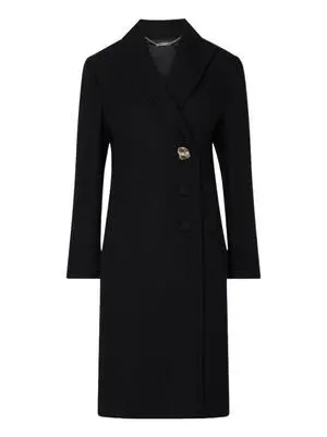 Liu Jo Long Wool Coat - Black