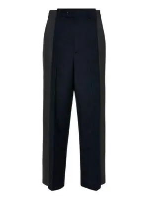 MAISON MARGIELA Two-tone Virgin Wool Trousers - Blue