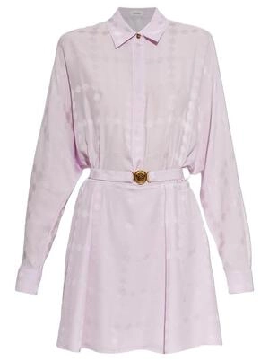 Versace Long-sleeved Belted Dress - No