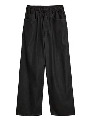 Y3 Twill Denim Pants - Black