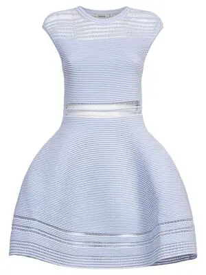 Simkhai Woven Mini Dress - Light Blue