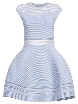 Simkhai Woven Mini Dress - Light Blue