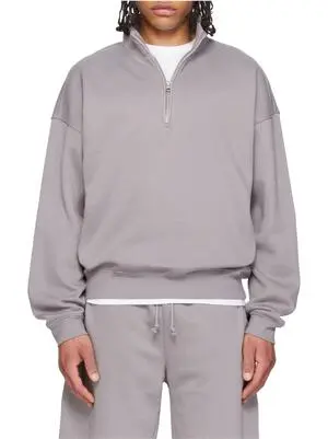 SKIMS Cotton Flannel Hoodie - Gray