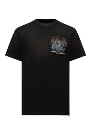 Amiri Crystal Logo Print T-shirt - Black