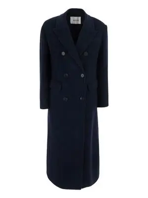 JUCCA Double-breasted Coat - Blue