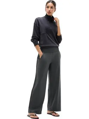 Athleta Venice High-rise Wide-leg Pintuck Pant - Ash