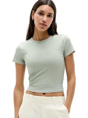 Athleta Signature Rib Crop Tee - Vera