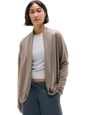 Athleta Coaster Luxe Open Cardigan - Umber