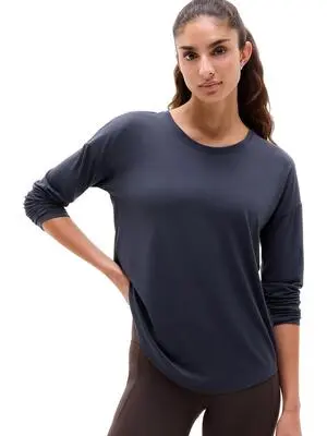 Athleta Move With Ease Top - Navy