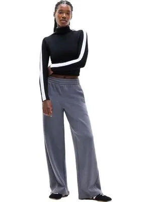 Athleta Forever Fleece Classic Wide Leg - Slate