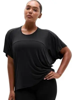 ATHLETA Athleta Move With Ease Draped Tee