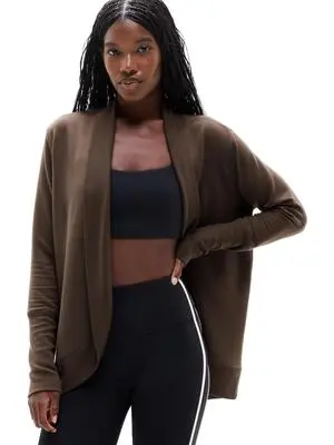Athleta Coaster Luxe Open Cardigan - Truffle