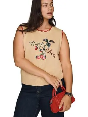 ENGLISH FACTORY Berry Sweater Tank Top