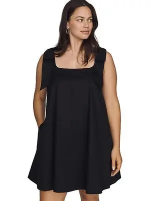 English Factory English Factory Bow Mini Dress Black