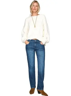 PILCRO Wren Low-rise Relaxed Straight Jeans - Light Denim