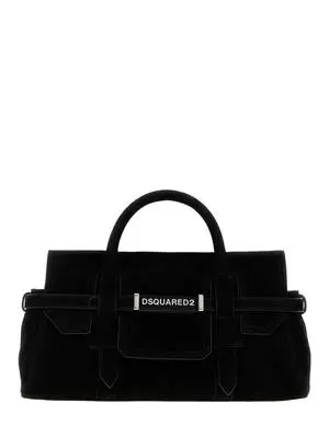 Dsquared2 Suede Twin Handbag - Black