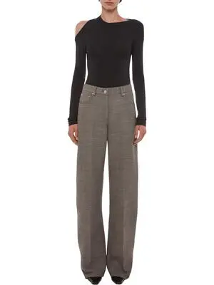 Helmut Lang Relaxed Bootcut Trousers - Grey