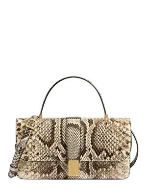 Khaite KHAITE Blake Top Handle Bag In Python Natural