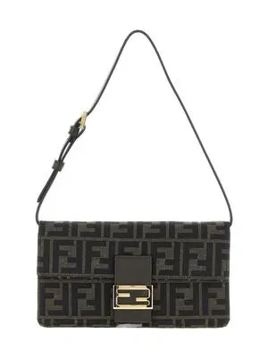 Fendi Tube Wallet On Chain - Brown