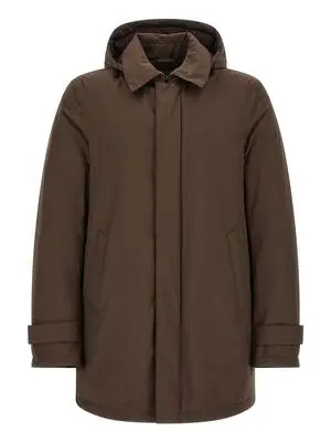 Herno Detachable Hood Parka - Brown