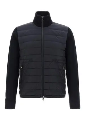 Moncler Padded Cardigan - Blue