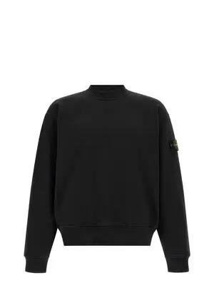 Stone Island Badge Sweatshirt - Black