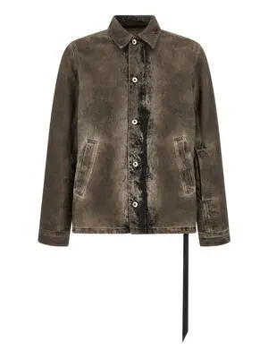 Rick Owens Brad Denim Jacket - Gray
