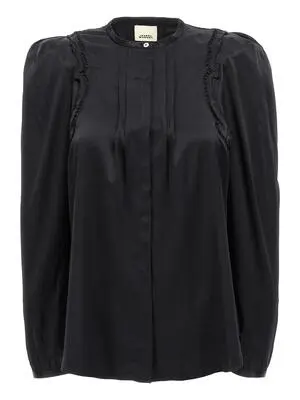 ISABEL MARANT ÉTOILE ISABEL MARANT Joanea Silk Blend Embroidered Shirt