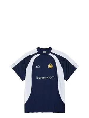 Balenciaga Soccer Oversized T-shirt - Blue