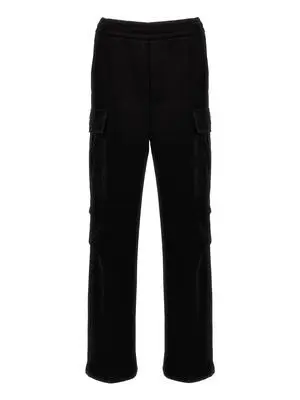 Prada Nylon Insert Cargo Joggers - Black
