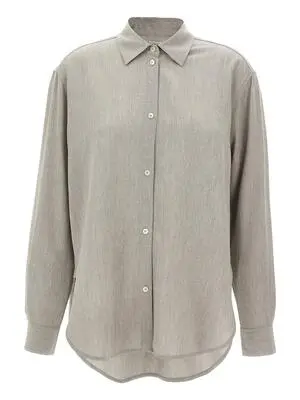 TOTEME Wool Blend Shirt - Gray