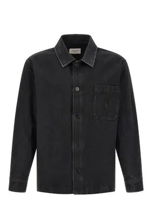 Saint Laurent Cassandre' Overshirt - Black
