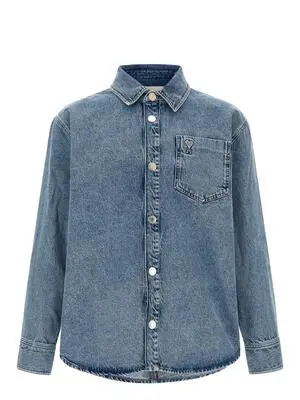 AMI Paris De Coeur' Overshirt - Blue